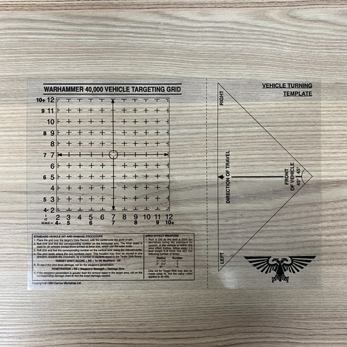 Warhammer 40,000 Fahrzeug Targeting Grid Von Weißer Zwerg 128 40K Rogue ...