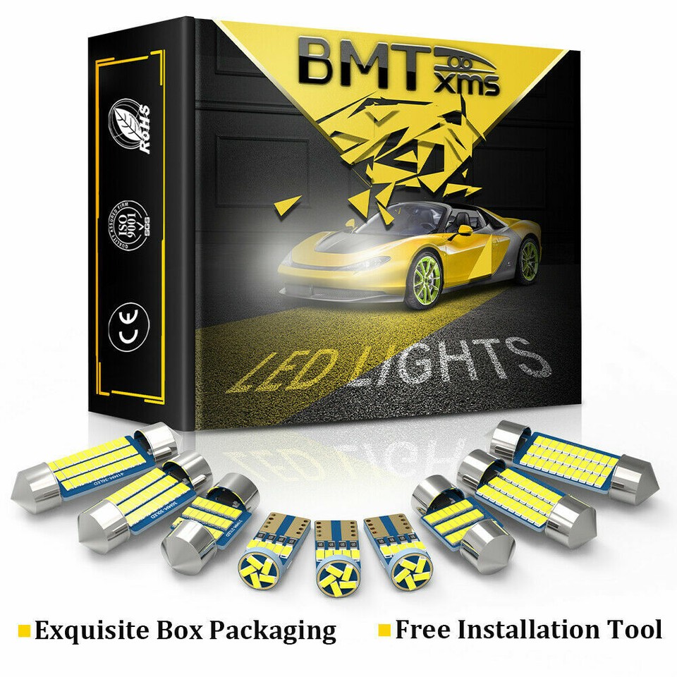 8X Canbus LED Interior Dome Light + License Plate Lights Kit For TOYOTA ...
