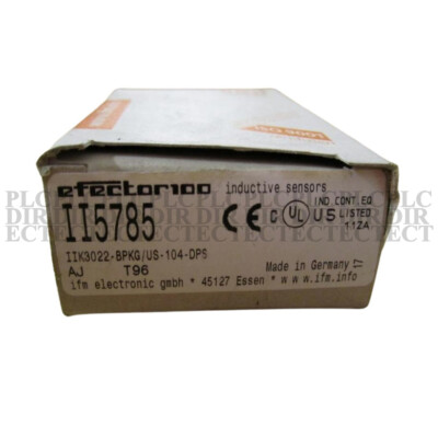 New IFM II5785 II3022-BPKG/US-104-DPS Proximity Switch | eBay
