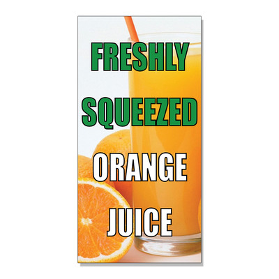 Freshly Squeezed Orange Juice DECAL STICKER Retail Store Sign | eBay