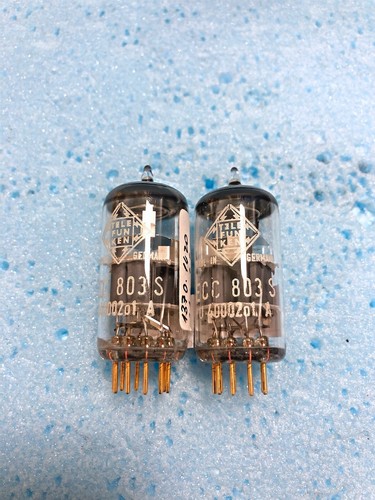 Telefunken ECC803S 12ax7 E83CC ec83 Gold Pins NOS NIB Matched Pair | eBay