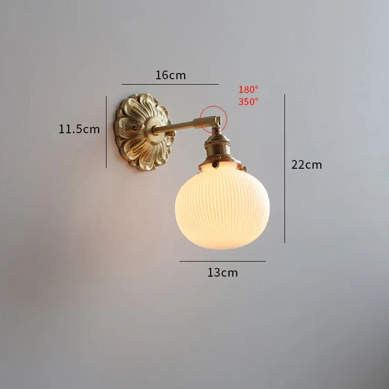 Frosted Glass LED Wall Light Switch Socket Indoor Lighting Lamp Lamp ...