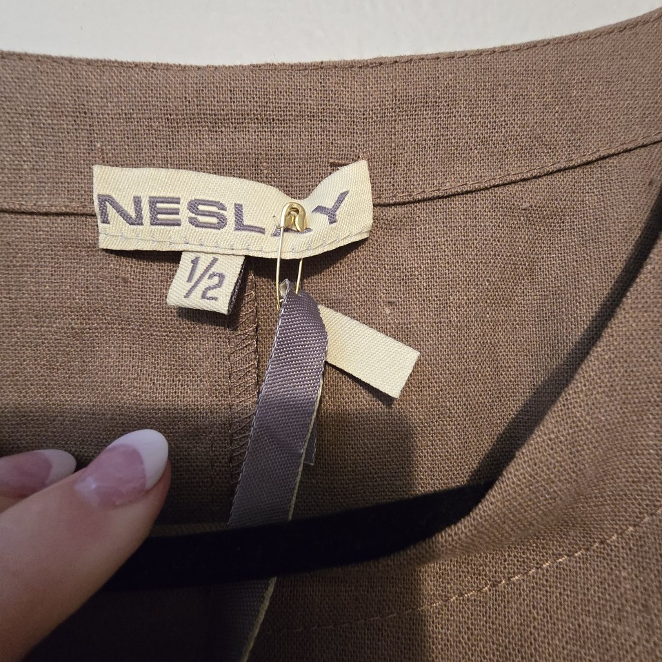 Neslay Paris NWT Womens Oversized Top L XL Cut Outs Charms Lagenlook ...