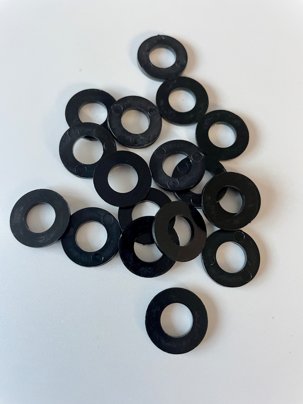 NYLON BLACK PLASTIC WASHERS M2,M2.5,M3,M4,M5,M6,M8,M10,M12,M16 FORM A ...