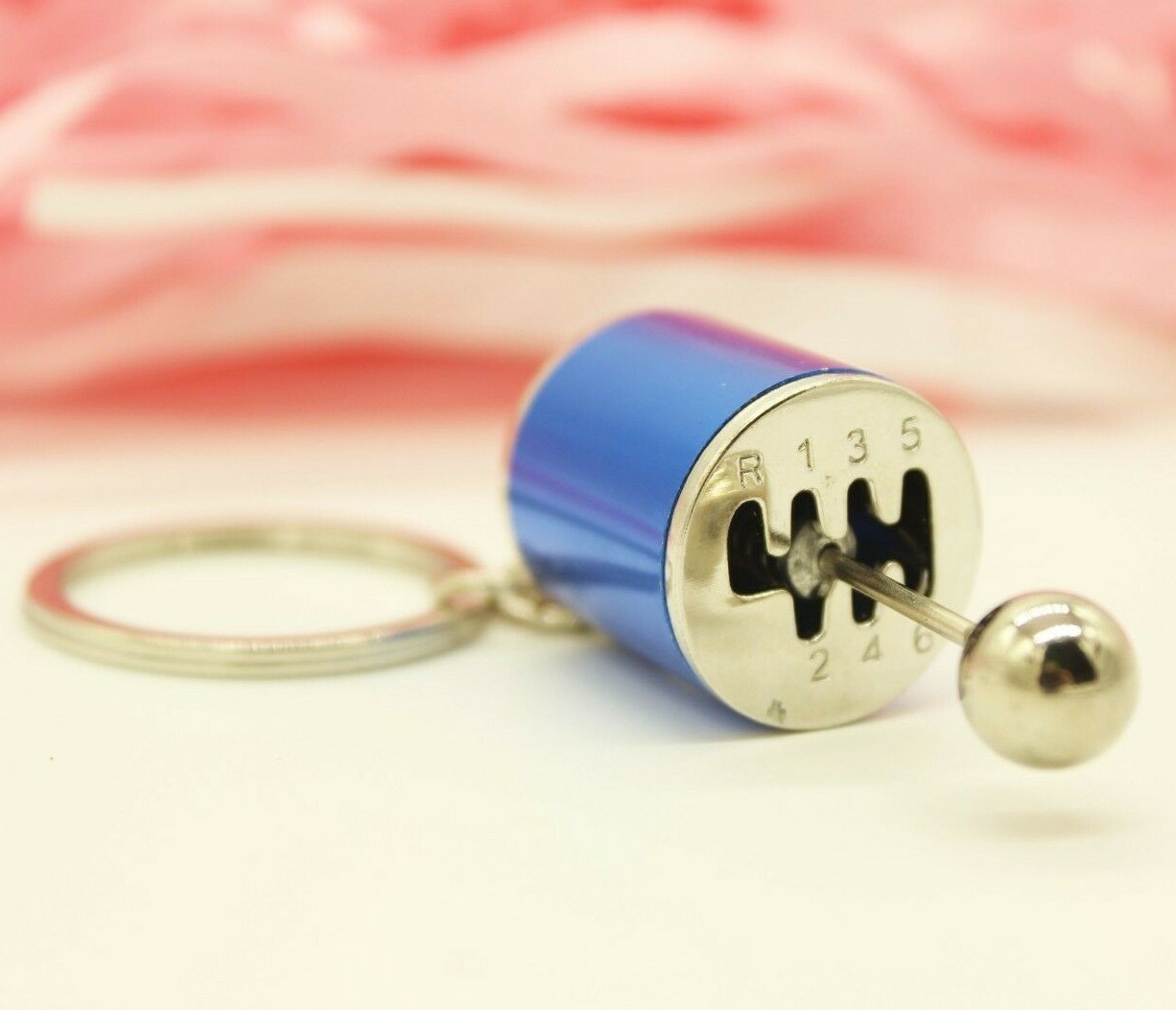 BLUE GEAR STICK KEYCHAIN Car Keys Mini Aussie Mechanic 4x4 4Wd V8 JDM ...