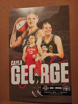 WNBA Cayla George Las Vegas Aces v Washington Mystics 8/31/23 Poster | eBay