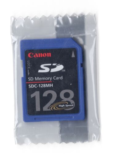 NEW Canon 128MB MEGABYTE High Speed SD SDC-128MH Genuine Camera Memory ...
