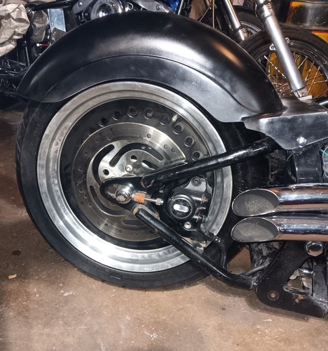 NEW 9" REAR CUSTOM FENDER FOR 180 200 WIDE TIRES HARLEY SOFTAIL ...