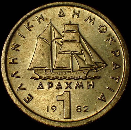 Greece 1 Drachma 1982 Constantine Kanaris Coin WCA 2209 | eBay UK