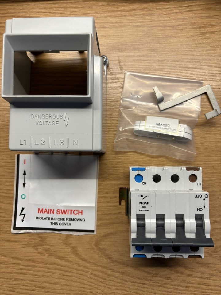 EATON MEM BMS1001N4 100A INCOMER KIT 1P & SN Switch Disconnector ...