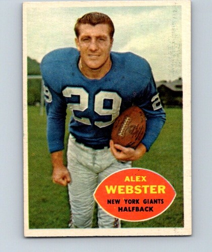 1960 TOPPS FOOTBALL #75 ALEX WEBSTER NRMT FJ | eBay