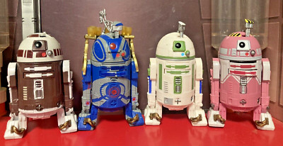 Star Wars Astromech Droids Entertainment Earth R7-D4 R2-C2 R2-A5 QT-KT ...