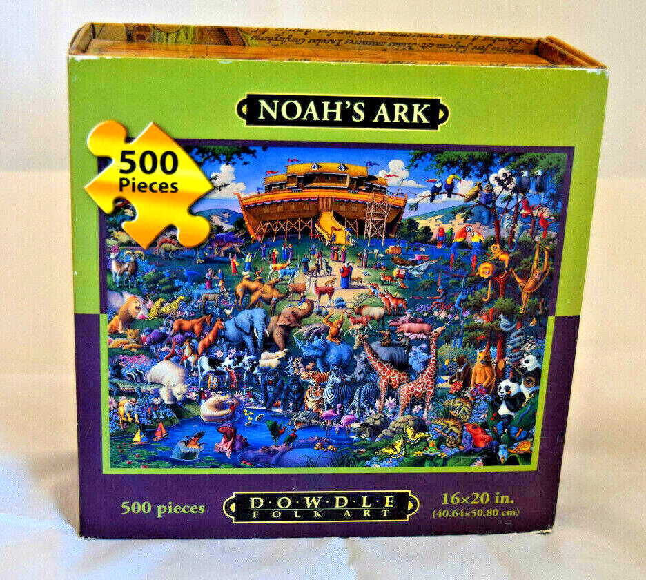 "Dowdle Folk Art" Noah's Ark 500 Piece Puzzle Size 16x20 | eBay