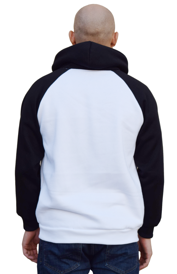 Men's Rasta Tribal Owl White Raglan Hoodie Mayan Wildlife Animal ...