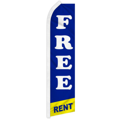 Free Rent Advertising Swooper Feather Flutter Flag Real Estate | eBay