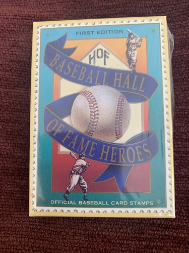 1st Edition HOF Hall of Fame Heroes Baseball Card Stamps Sealed | eBay
