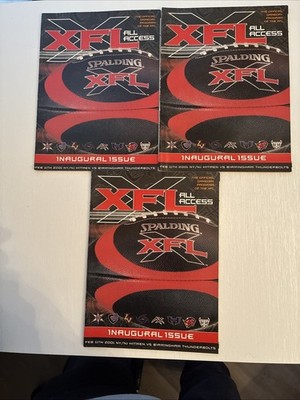 XFL Inaugural Issue 2001... 3 In Total. Nm Condition | eBay