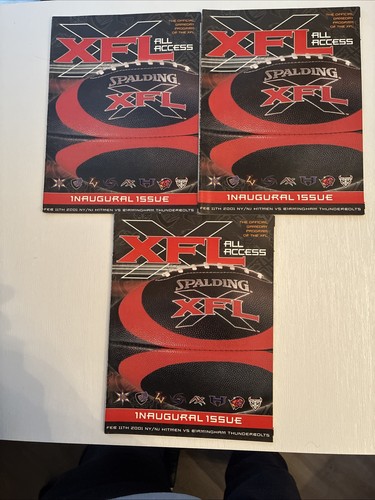 XFL Inaugural Issue 2001... 3 In Total. Nm Condition | eBay