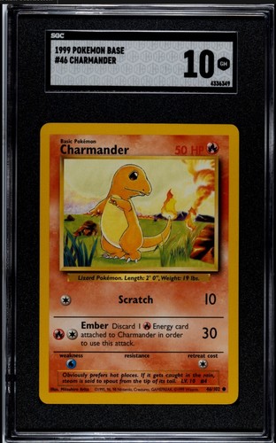 1999 Charmander Base Set Unlimited #46 Pokemon Game PSA 10 Gem Mint | eBay