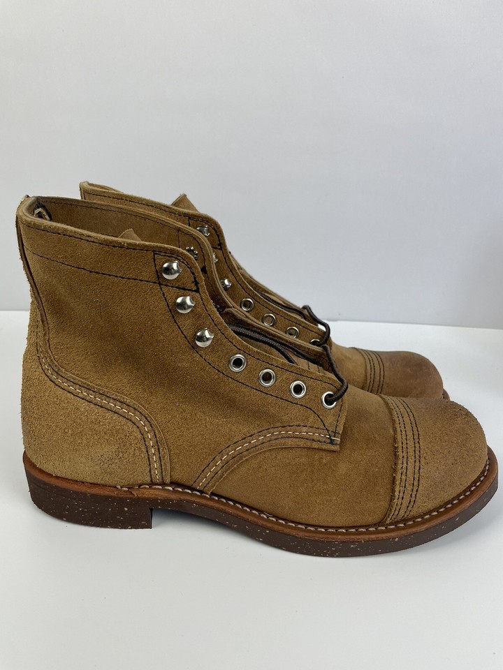 Red Wing Iron Ranger 8113 Hawthorne Muleskinner Roughout Boots Men’s 7 ...