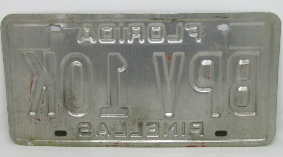 1990 Florida Pinellas County License Plate No. BPV 10K | eBay