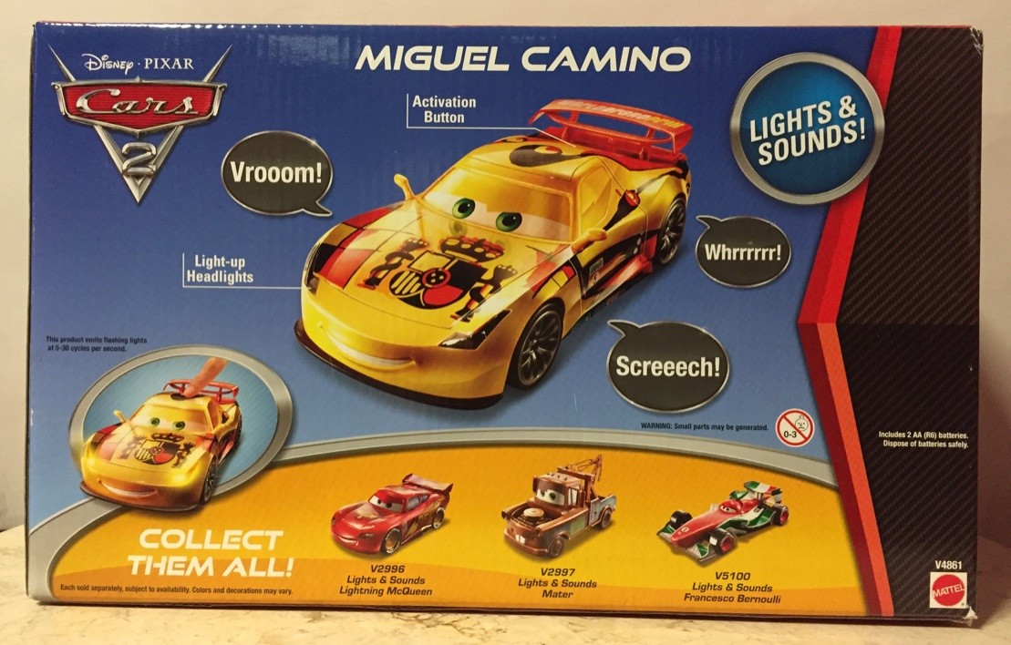Disney Pixar Cars 2 MIGUEL CAMINO Lights & Sounds! 8.5 Inches | eBay