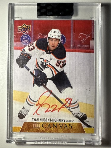 2020-21 Upper Deck Clear Cut - Canvas Signatures Ryan Nugent-Hopkins # ...