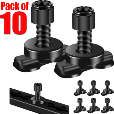 10X L-Track Double Lug Threaded Stud Nut Fitting Tie Down Used For L ...