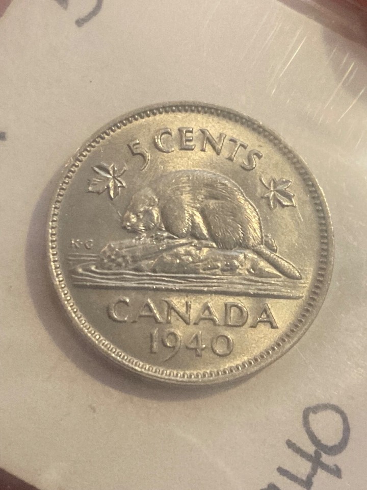 Canada 5 Cents 1940 George VI Coin | eBay