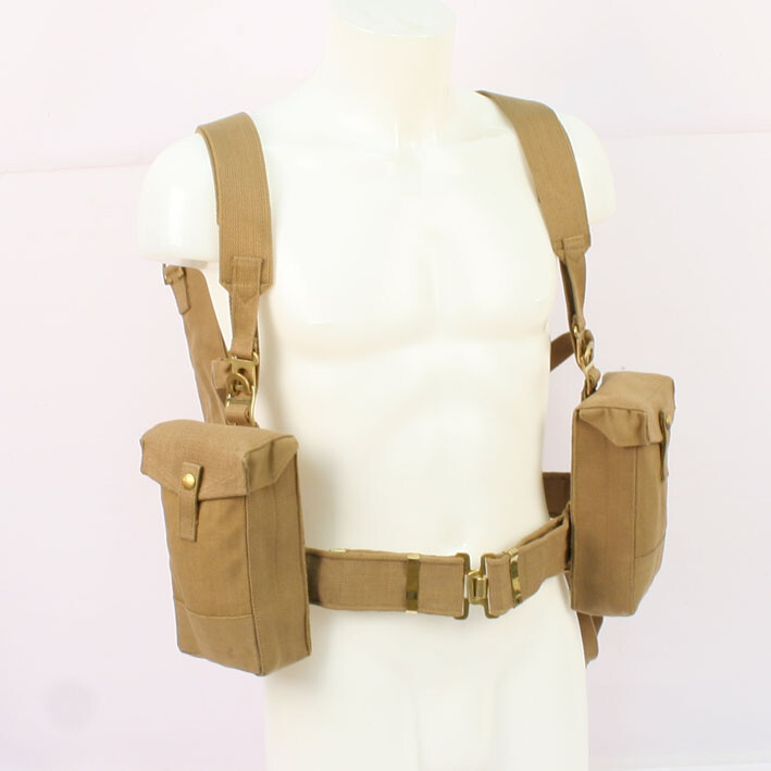 Replica 1937 Battle Order Webbing Set WW2 British Army Khaki by GSE ...