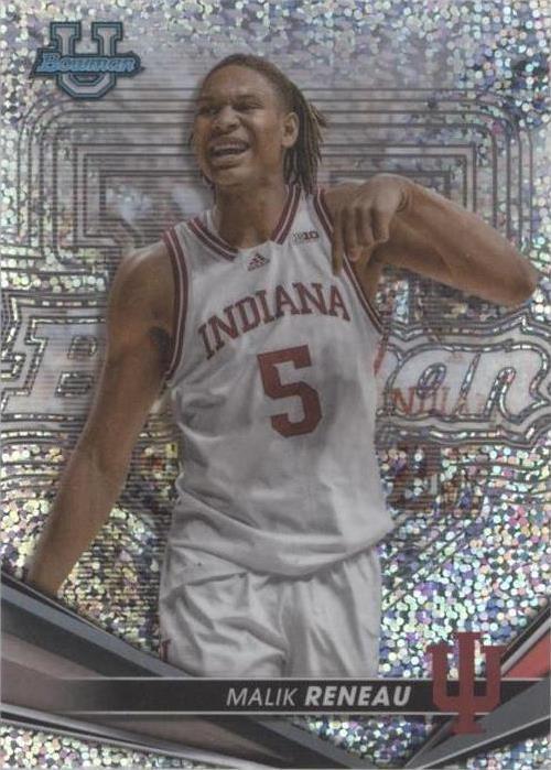 2022-23 Bowman University Best - Malik Reneau #8 Speckle Refractor (RC ...