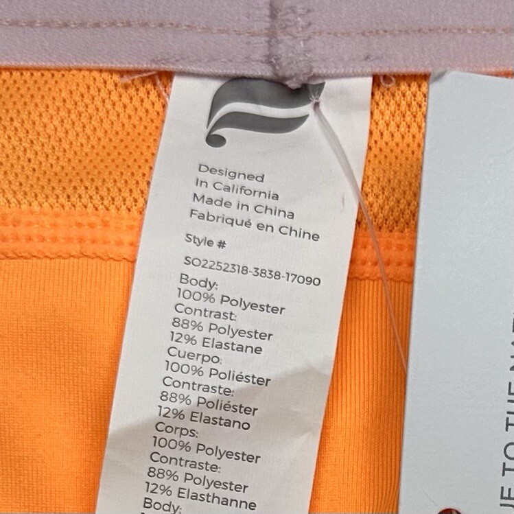 Fabletics Run Shorts Women 4X Breathe Mid-Rise Orange | eBay