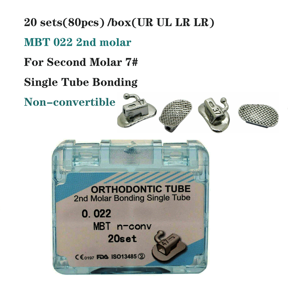 Tubos bucales Dental Orthodontic Buccal Tubes 1st 2nd Molar Bracket ...