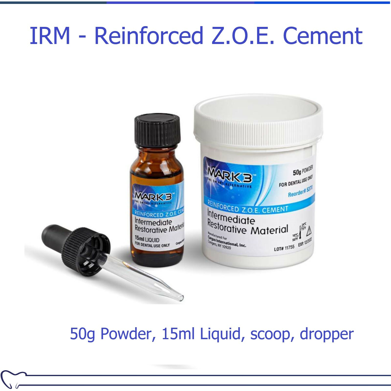 IRM Reinforced ZOE Cement IRM Cement Restorative 38g Powder 14mL Liquid ...