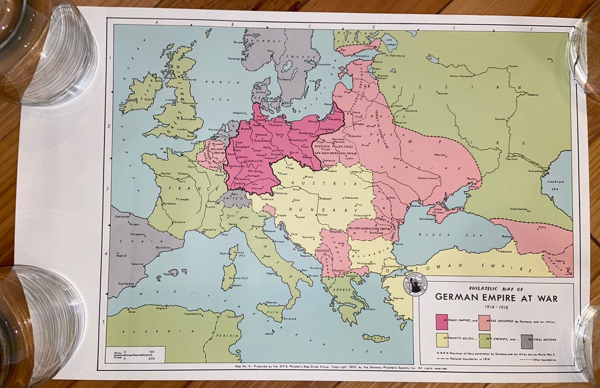 German Empire Map 1914
