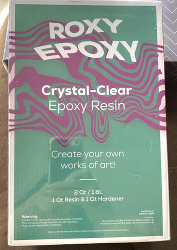 Resin Roxy Epoxy Crystal-Clear Epoxy Resin 2 QT Bundle 1 Qt & 1 Qt ...
