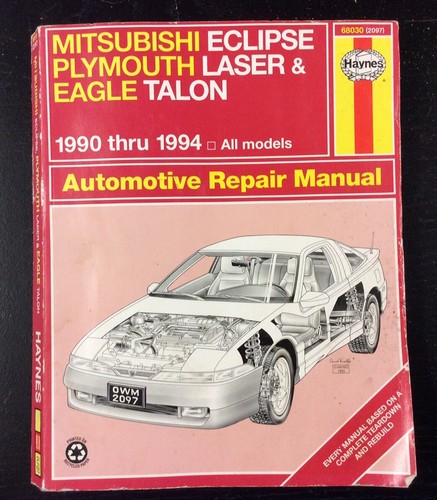 Mitsubishi Eclipse 1990 - 1994 Repair Manual Haynes 68030 | eBay