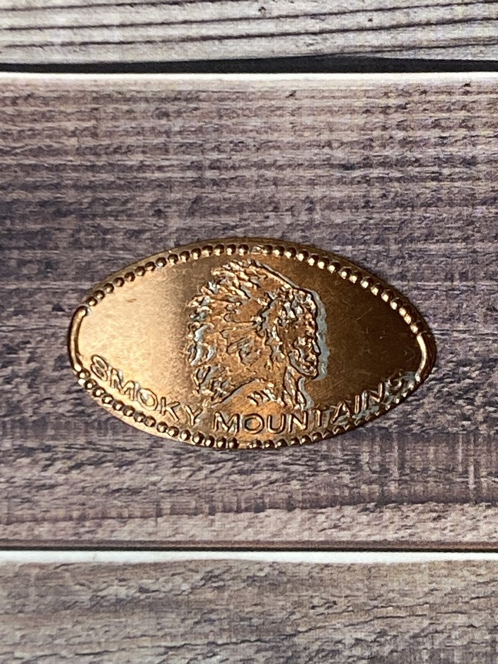 Souvenir Smoky Mountains Tennessee Elongated Pressed Flat Penny Native ...