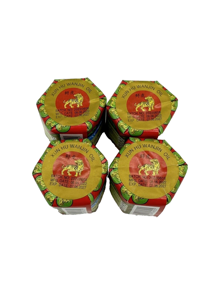 4 Xun HU Herbal Rub Arthritis Pain Relief Massage Ointment Tiger Balm ...