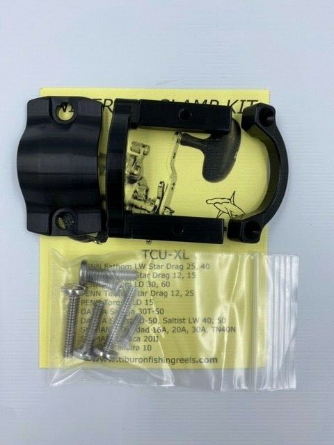 Tiburon TCU M L XL XXL Reel Clamp Kit Penn Daiwa Shimano Okuma Select ...