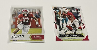 Kenyan Drake 2016 Classics Rookie #295 & 2021 Score #246 Alabama ...