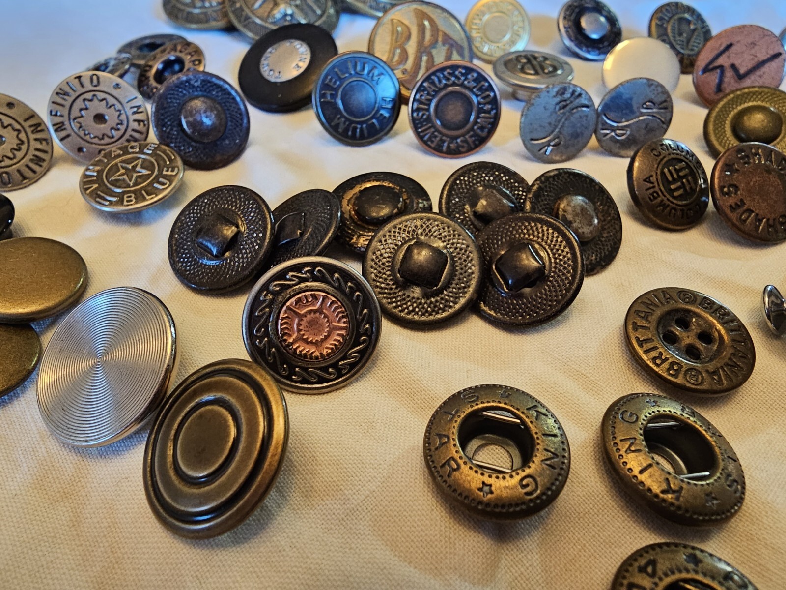 Vintage Metal Buttons & Jean Rivets | eBay