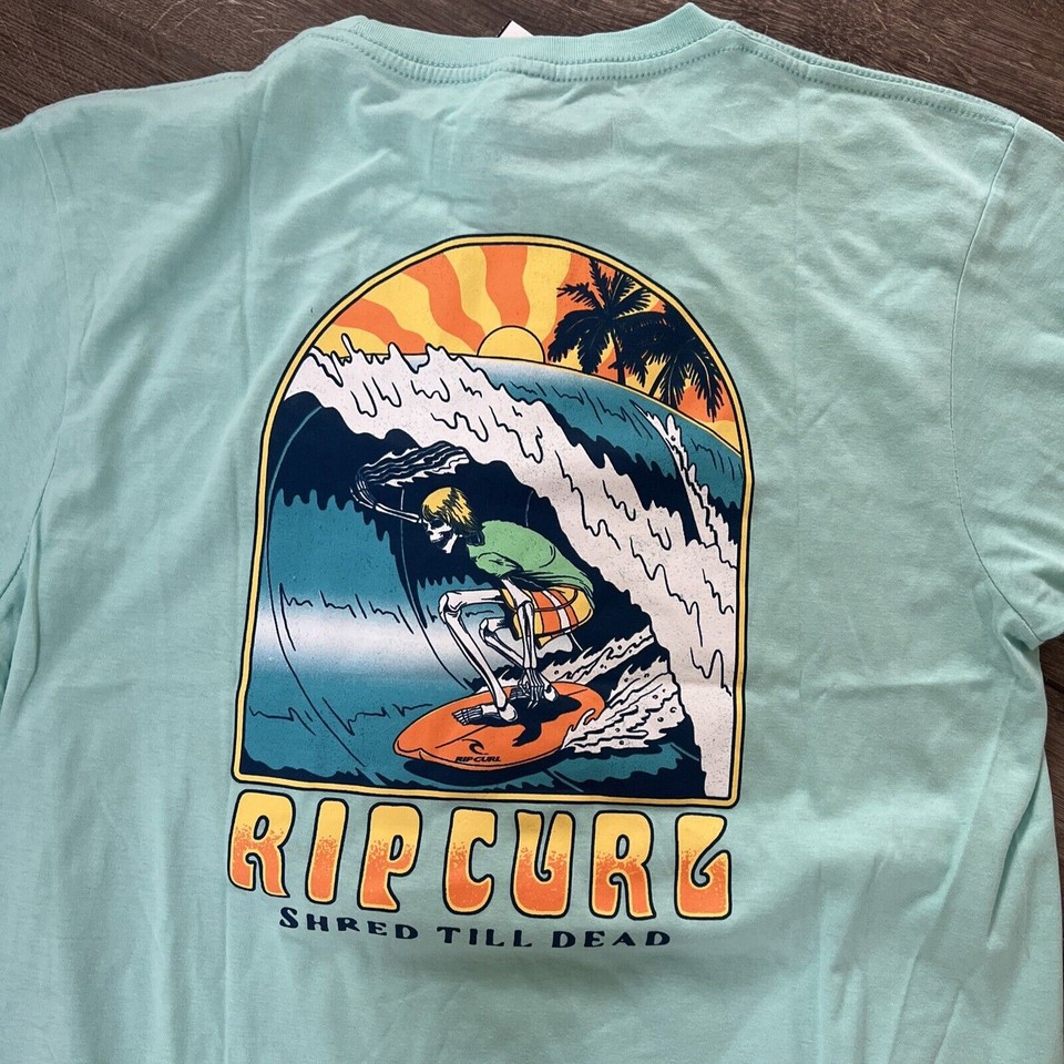 Rip Curl Men's Short Sleeve Graphic Tees Surfing 2 colors designs B4HP ...