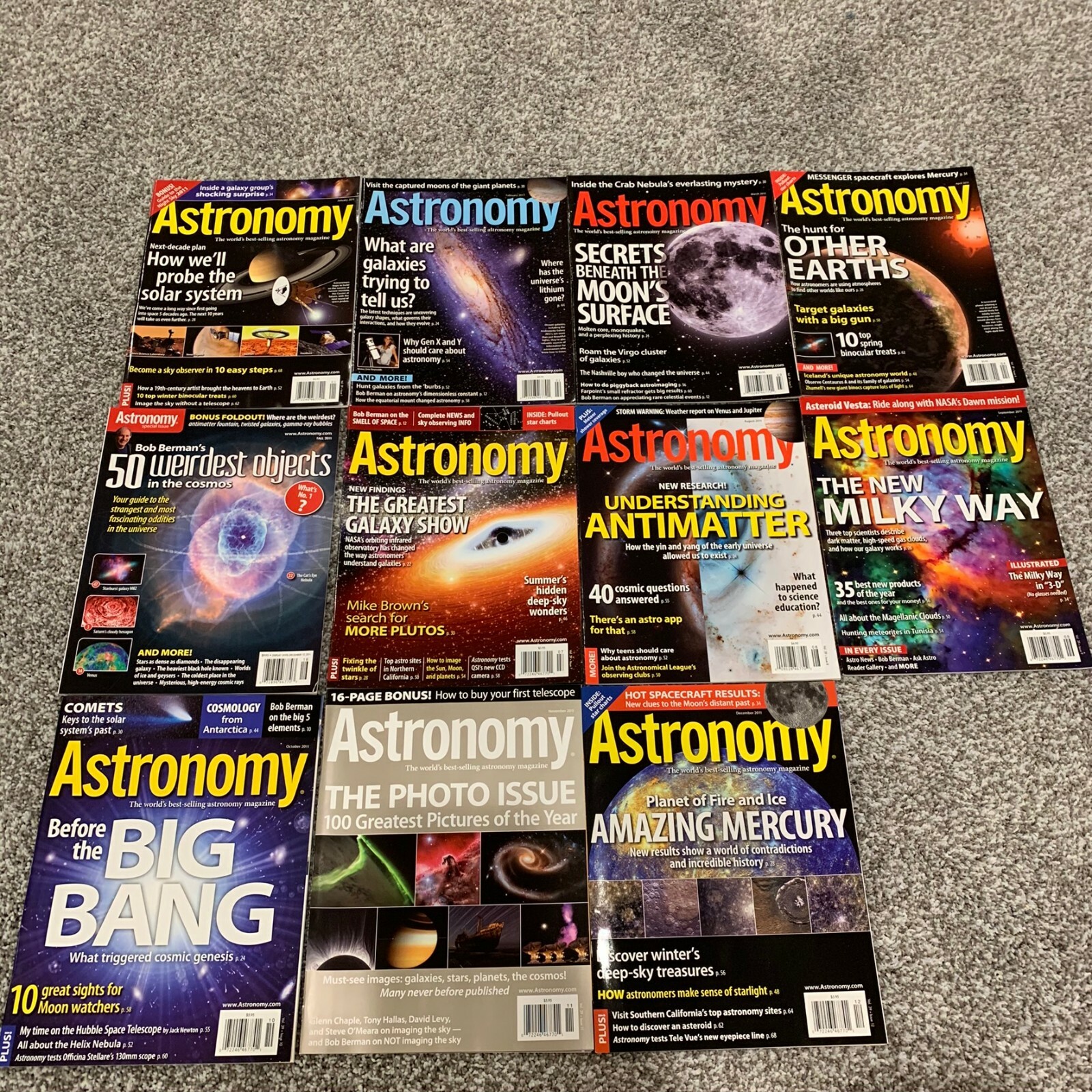 Astronomy Magazine Old Issues