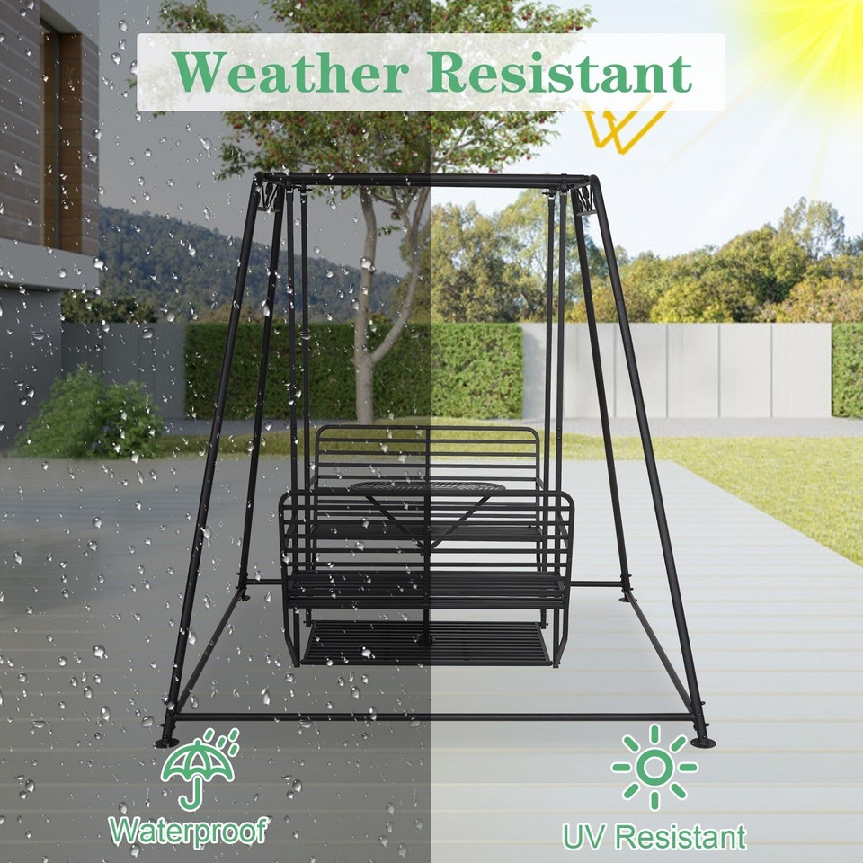 Hanging Chair Frame Swing Stand Bench with Table Max Load 880 LBS for ...