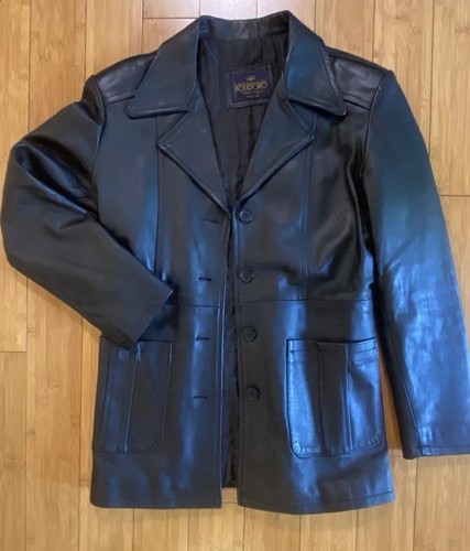 Creazioni Polidoro Womens Insulated Vera Pelle Black Leather Jacket ...