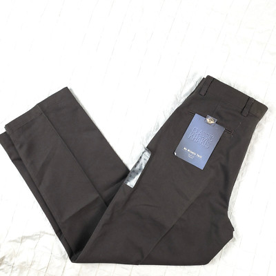 NEW Dockers Mens 32x30 Khaki Brown Classic Fit Pleated Cotton Pants NWT ...