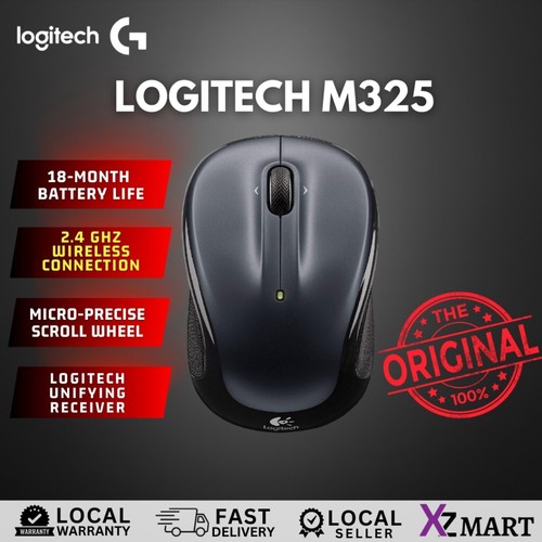 Logitech M325 Wireless Mouse, 2.4 GHz with USB Unifying Receiver, PC/Mac/Laptop. | eBay
