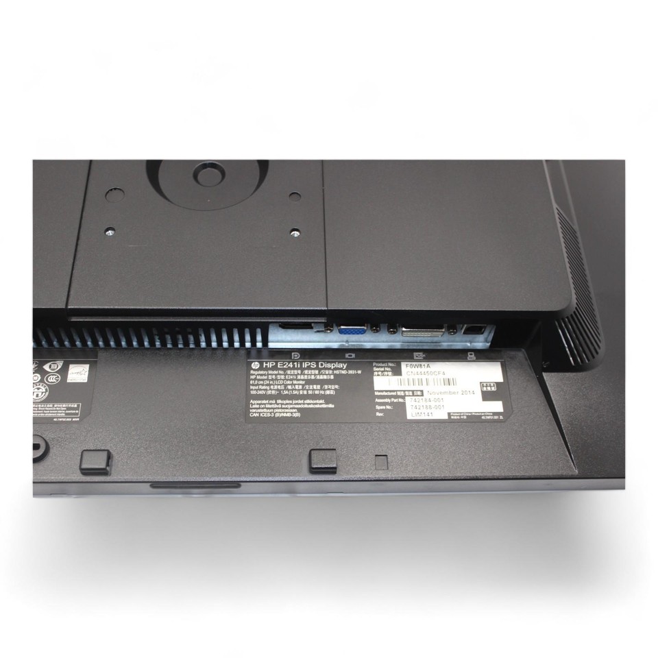 HP EliteDisplay E241i 24" Widescreen VGA 1920x1080 IPS LED-Backlit LCD ...
