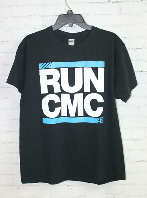 MD NWOT RUN CMC T-Shirt Carolina Panthers Christian McCaffrey NFL ...